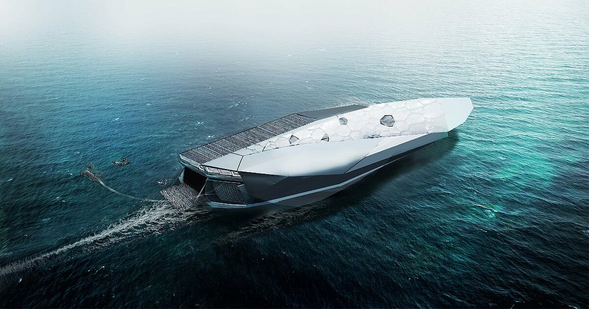 Jacques Rougerie Database : Eco drone - The ocean washer