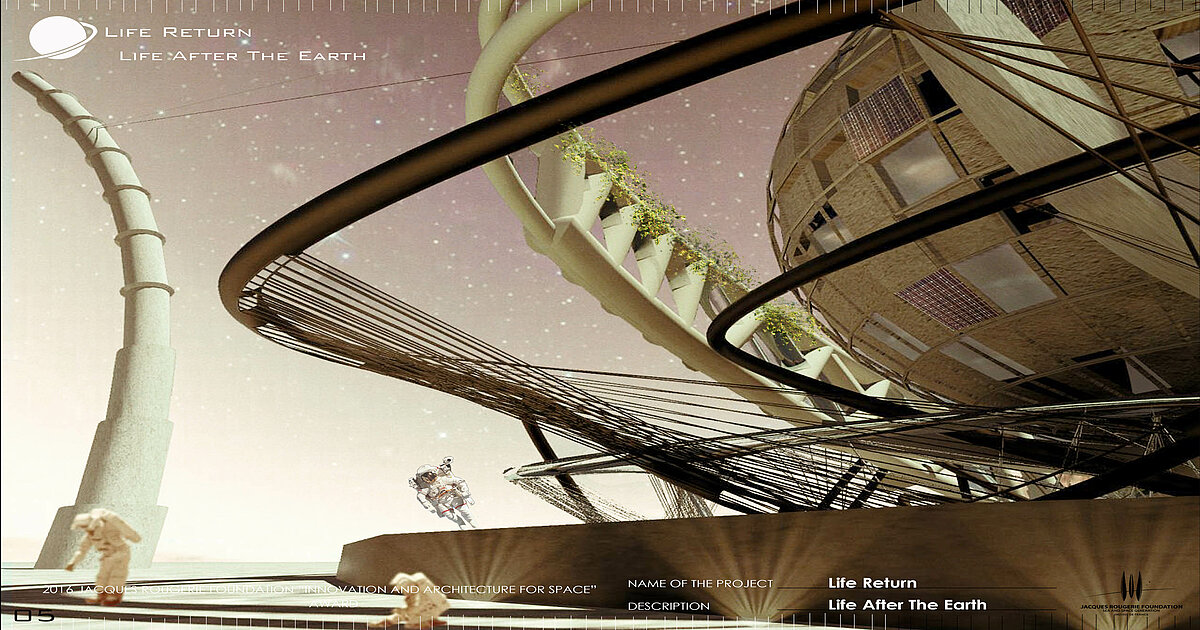 Jacques Rougerie Database : Life return - Life after the earth