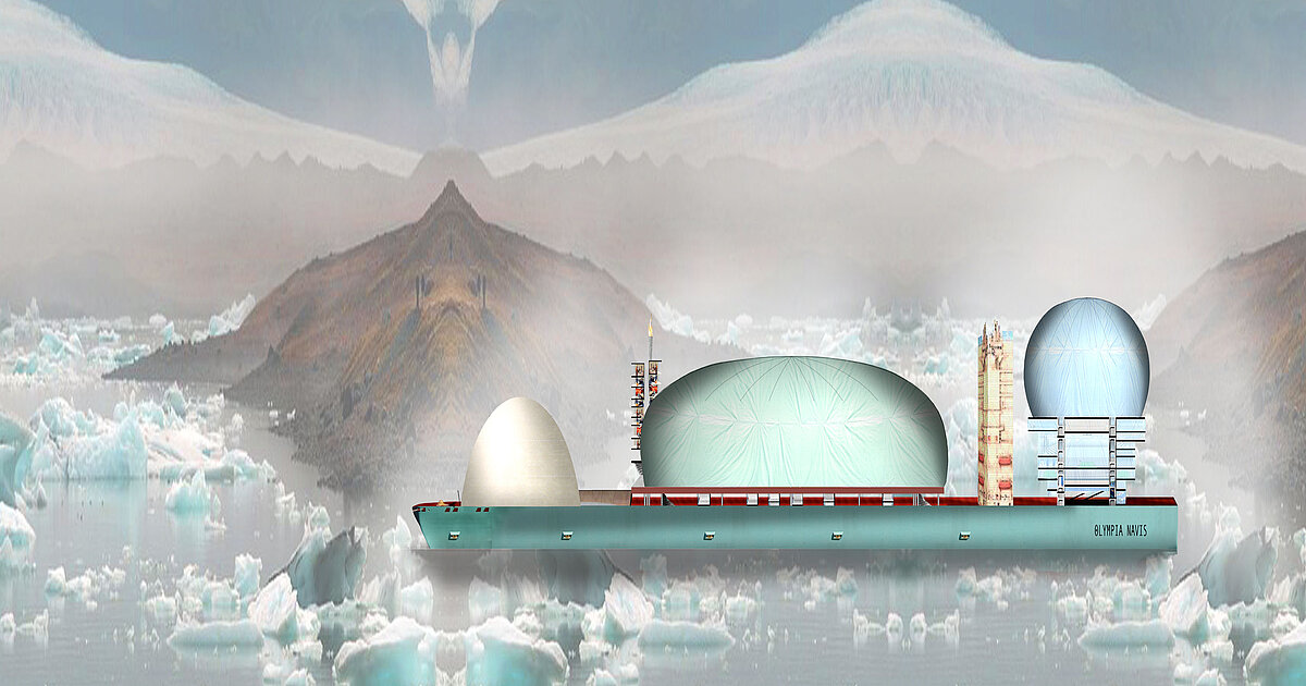 Jacques Rougerie Database : Olympia navis - Olympic games' superstructure